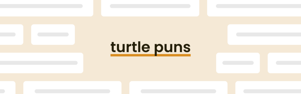 50 Turtle Puns That Are Very Spe-shell [Updated November] - PunPress