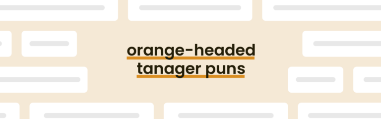 Orange-headed Tanager Puns - Best Orange-headed Tanager Puns for 2024 ...