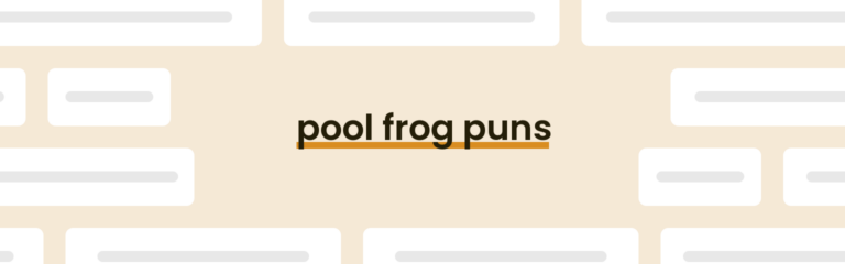 20 Best Pool Frog Puns for 2025 [Updated September] - PunPress