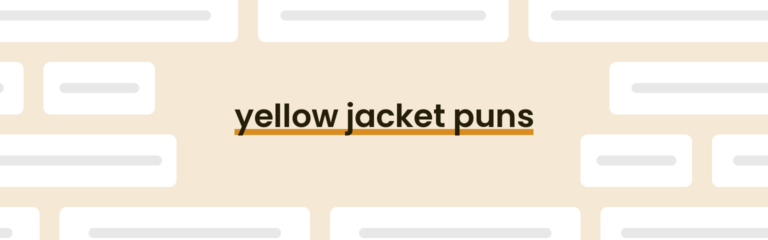 20 Best Yellow Jacket Puns for 2025 [Updated November] - PunPress